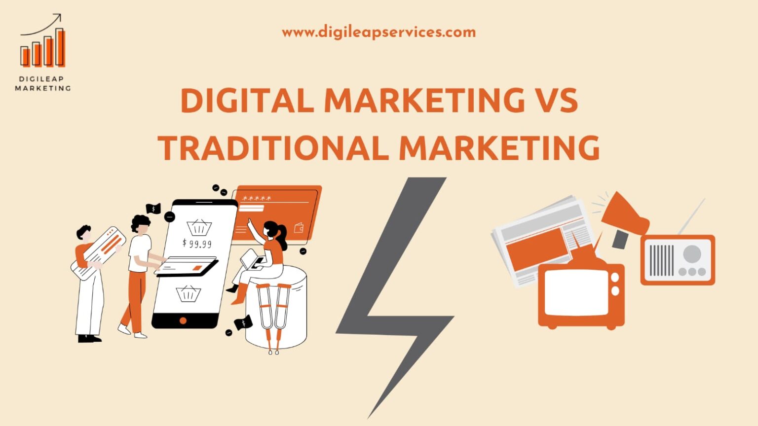 Digital marketing and traditional marketing | Digileap Marketing